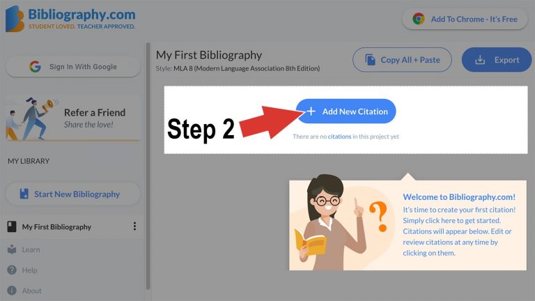 Easy APA Citation Page | Bibliography.com