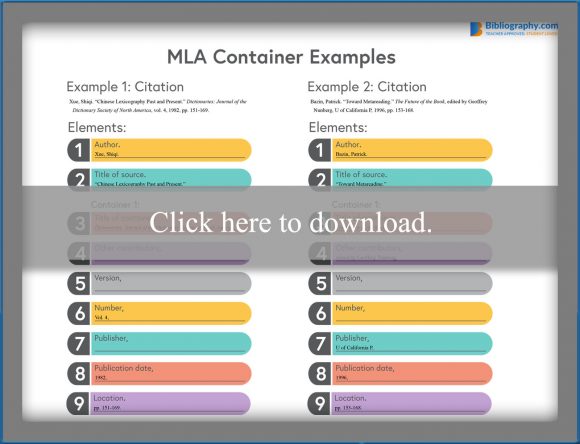 Guide to MLA Container Format With Examples | Bibliography.com